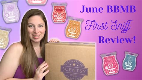 Scentsy BBMB June 2023 First Sniff Review Top 6 Club Bars YouTube
