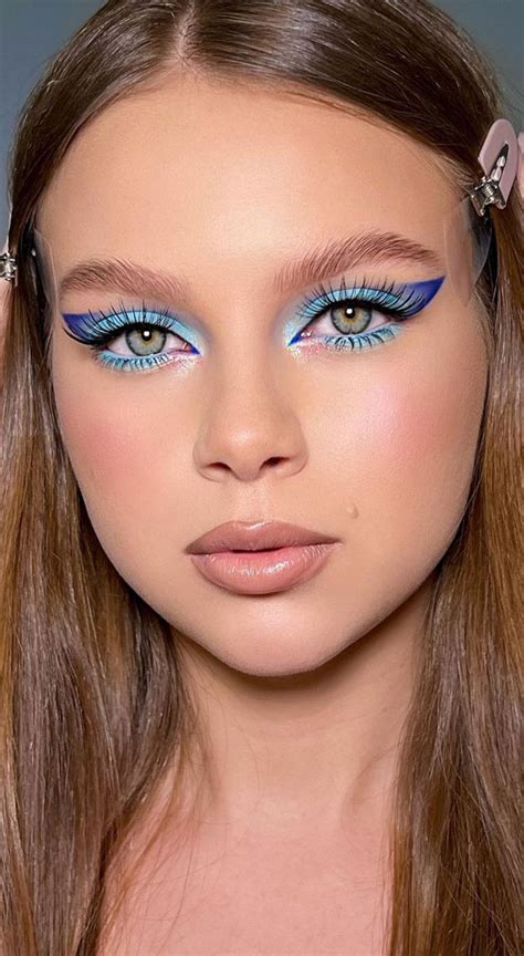 42 Summer Makeup Trends Ideas To Look Out Baby Blue Royal Blue