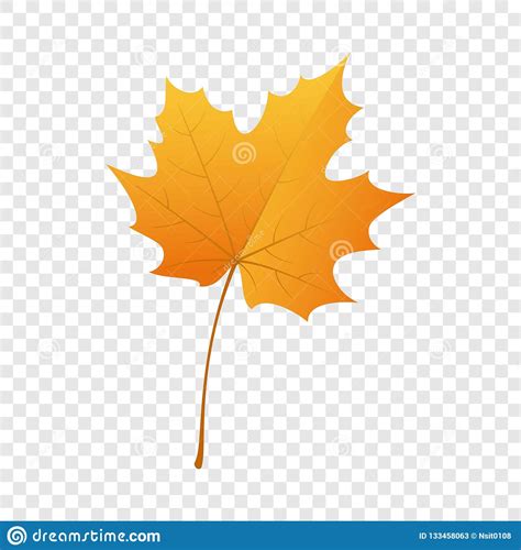 Icono De La Hoja De Arce Estilo Plano Ilustración del Vector