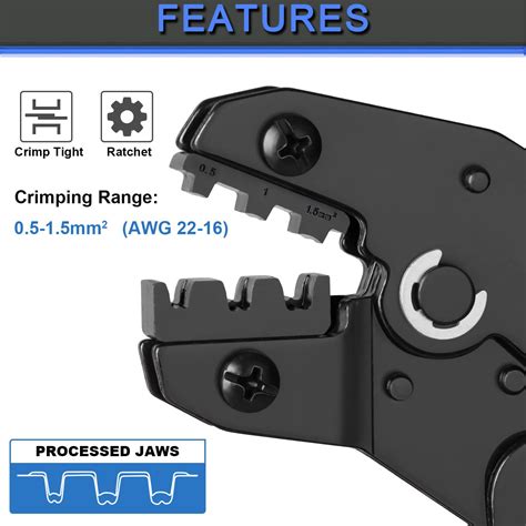 Snapklik Wire Terminal Crimping Tool Kit Qibaok Ratcheting Wire