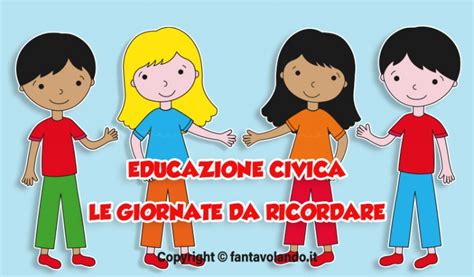 Educazione civica schede didattiche ricorrenze attività poesie