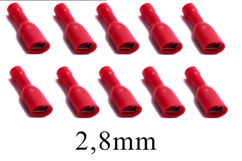 Konektor izolowany pełny żeński 2 8mm wsuwka 10szt Sklep Opinie