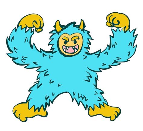 Premium Vector Big Foot Monster Mascot Vector Illustration
