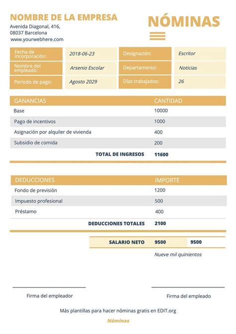 Formatos De Recibos De Nomina Para Imprimir Gratis Actualizado Porn