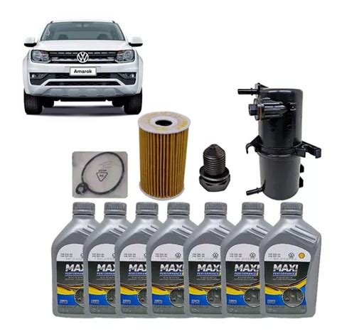 Kit Troca De Oleo E Filtros Amarok 4 Cilindros Original Vw
