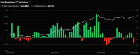 Bitcoin ETFs See 223 Million Outflow After Inflow Streak