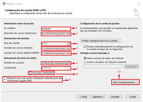 Cómo configurar una cuenta de correo en Outlook como POP