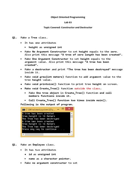 constructing and destructing exploring constructors and destructors in c object oriented