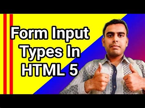 Form Input Types In Html HTML Forms Input Types Forms And Input