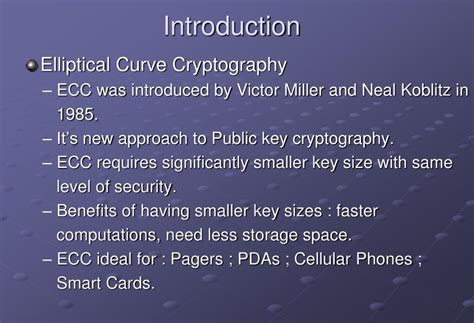 ppt elliptical curve cryptography powerpoint presentation free download id 5624829
