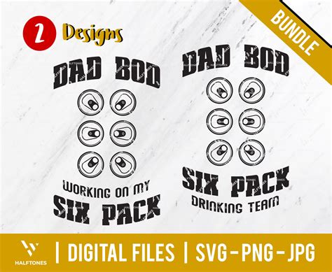 Dad Bod Six Pack Drinking Team Svg Working On My Six Pack Etsy