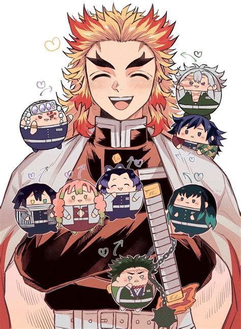Rengoku Kyoおしゃれまとめの人気アイデアPinterestMika イラスト きめつのやいば イラスト 鬼滅の刃