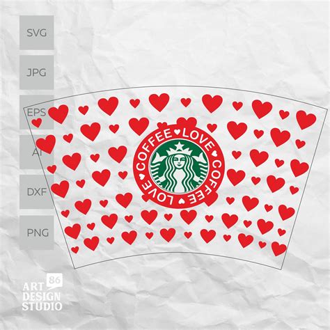 Starbucks Cup Wrap Template Free