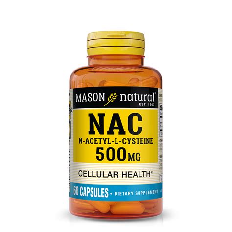 Nac N Acetyl L Cysteine 500 Mg Mason Vitamins