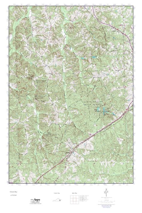 Mytopo Green Bay Virginia Usgs Quad Topo Map