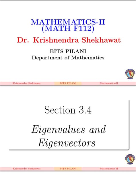 chap3 4 pdf pdf eigenvalues and eigenvectors mathematical concepts