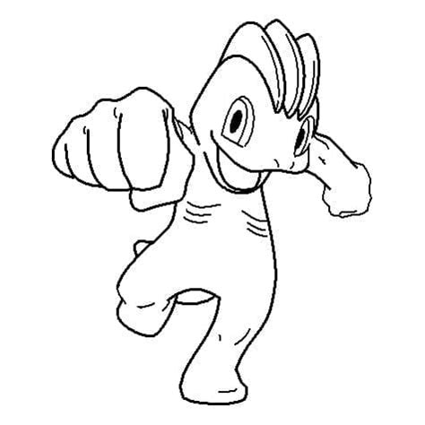 Dibujos De Machop Pokemon Para Colorear Para Colorear Pintar E
