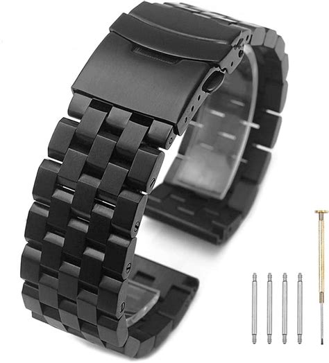Bracelet de montre en acier inoxydable massif 316L finition brossée