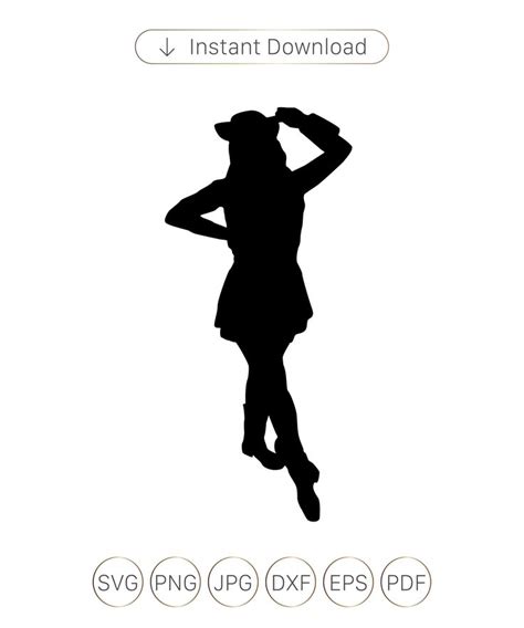 Drill Dance Team Silhouettes Svg Png Eps Dxf Drill Dance Team Svg