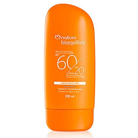 Loção Protetora FPS 60 FPUVA 20 Natura Fotoequilíbrio 200ml