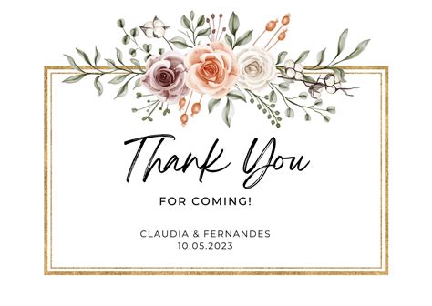 Printable Customizable Thank You Card Templates Canva Off