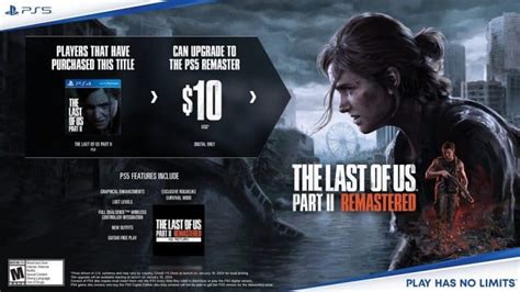 The Last Of Us Part 2 Remastered Upgrade PLAY3 DE PS5 News PSVR2