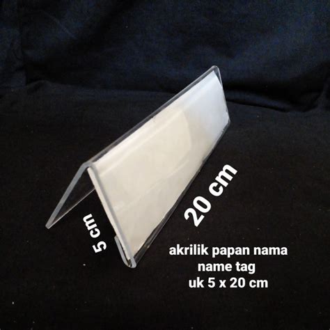 Jual Akrilik Papan Nama Meja Name Tag Uk 5 X 20 Cm Jakarta Utara