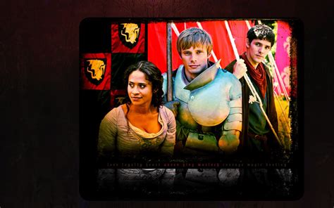 Gwen Arthur Merlin Merlin On Bbc Wallpaper Fanpop