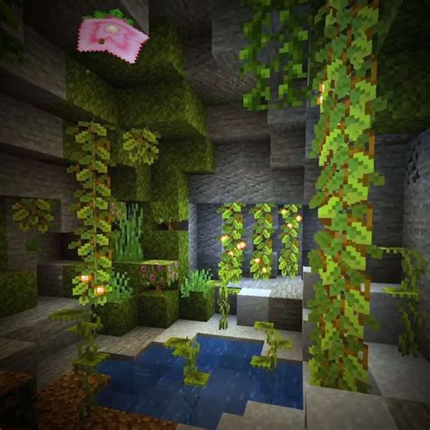 Minecraft Lush Cave Build