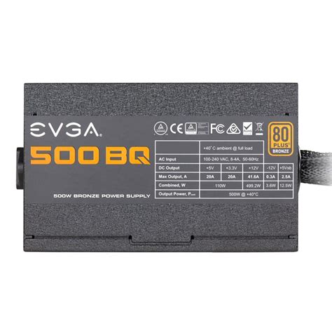 EVGA 500 BQ 500W 80 Plus Bronze Semi Modular PcComponentes