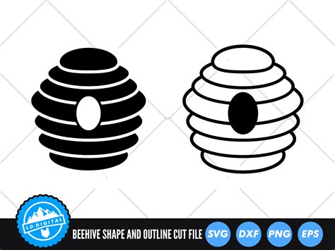 Clipart Beehive SVG Honey Bee Cut File Cutting File For Cricut