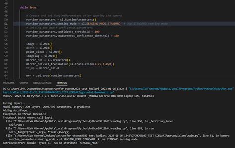 Module Pyzed Sl Has No Attribute SENSING MODE Stereolabs Forums