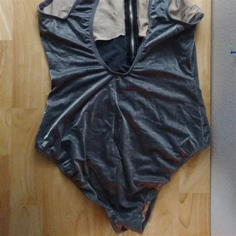 Vintage Beach Cabana Glitter Shimmer Swimsuit Bodysui Gem