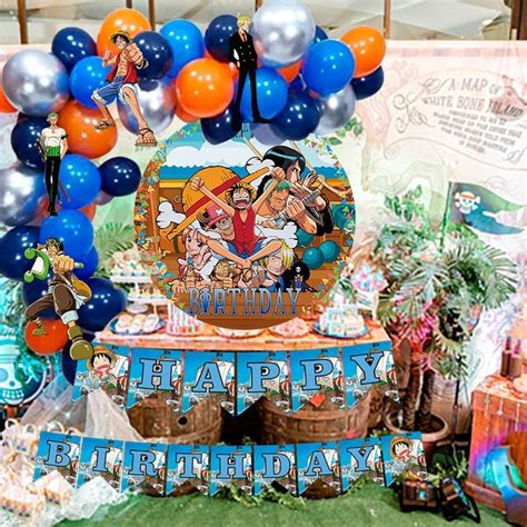 Kit Decorativo Cumpleaños One Piece Decoracion de cumpleaños One