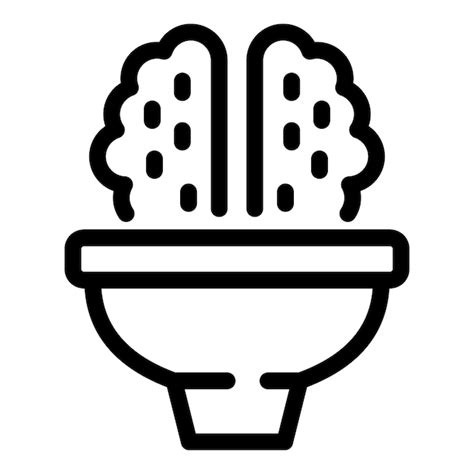 Vector De Esquema De Icono De Desarrollo De Inteligencia Mejoramiento