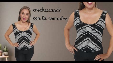 TUTORIAL BLUSA MUSCULOSA GRECAS PUNTO DE LA ABUELA Parte 2 FACIL Y