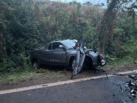 Acidente entre três veículos deixa um morto e cinco feridos PR 886 PP
