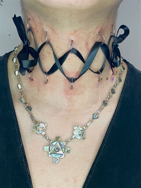 Neck Corset Piercing By Kasambakokayi Corset Piercings Pierce