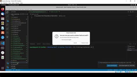 how to check file integrity using shell scripts in linux youtube