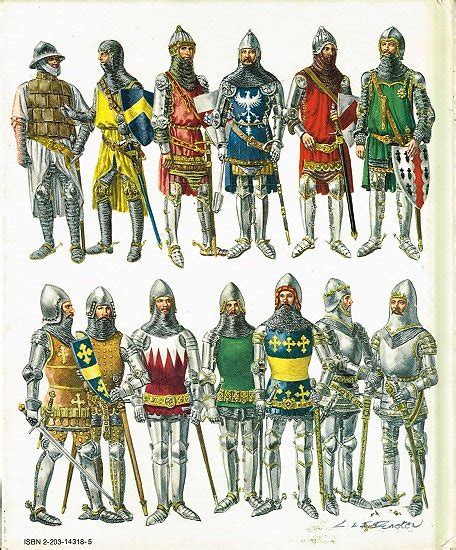Le Costume L Armure Et Les Armes Au Temps De La Chevalerie Liliale