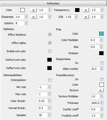Vray Materials Part Refractions Refraction Reflection And