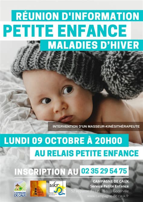 Petite Enfance Réunion d information maladies d hiver Campagne de Caux
