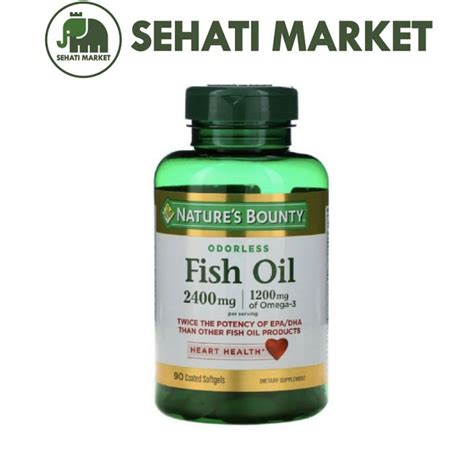 NATURE BOUNTY FISH OIL 2400mg OMEGA 3 90pcs Lazada Indonesia