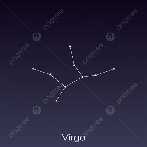 Constelación De Virgo Como Se Puede Ver A Simple Vista PNG dibujos