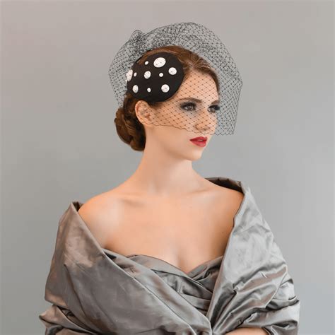 Vintage Black Birdcage Veil