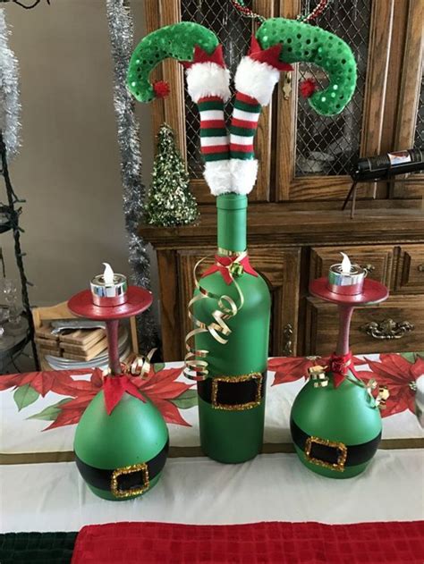Fun Diy Christmas Wine Bottle Crafts Feltmagnet