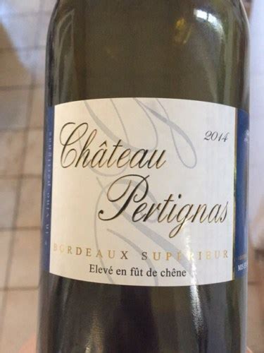 2014 Château Pertignas Cuvée Fût de Chêne Bordeaux Supérieur Vivino US