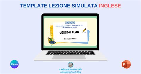 Template Lezione Simulata Inglese I Grado L Educazione Che Vale