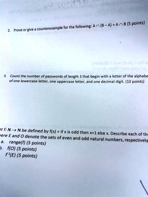 solved an b a anb 5 points counterexample for the following prove or give count the number