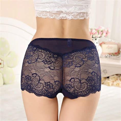 Sexy Culotte Femmes Sous vêtements Dentelle Culotte Slip Femme Sans